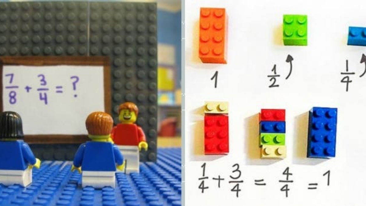 Explaining math to children with Legos, a method that works! Here's how it works: