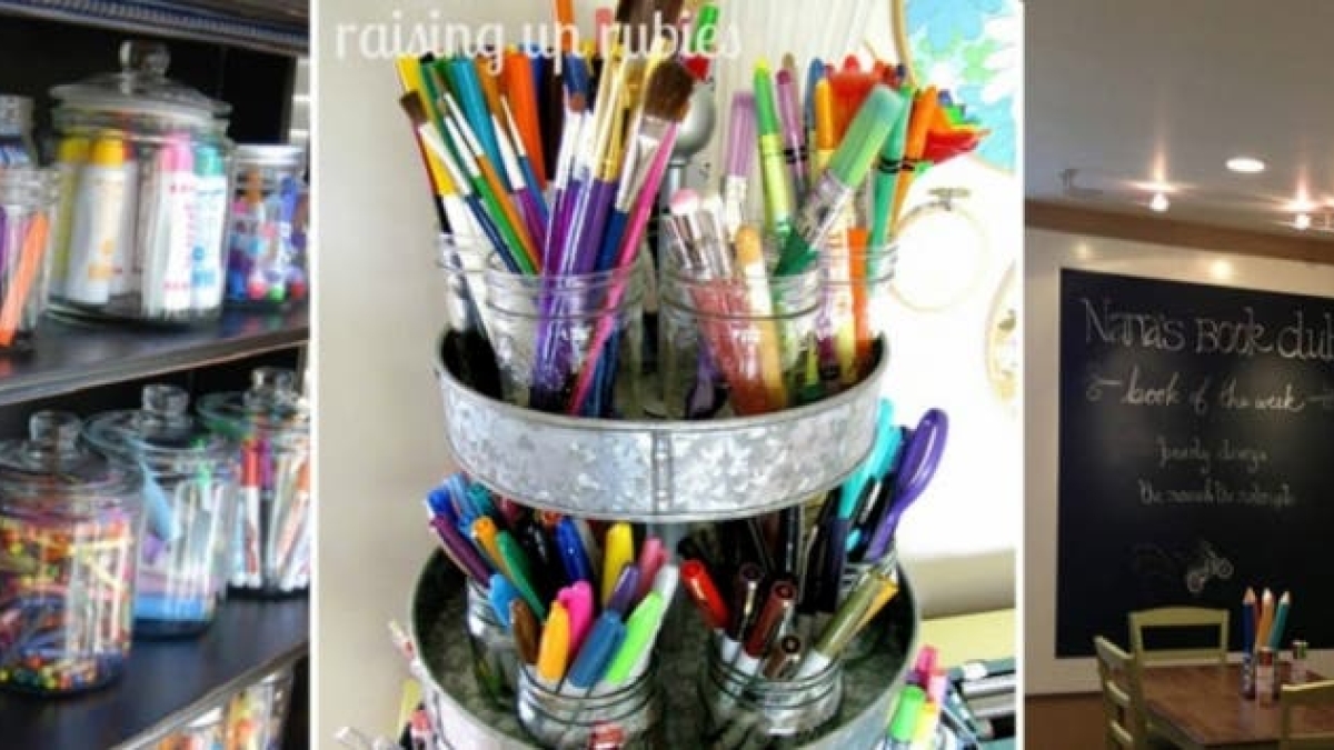 15 tips for setting up a little crafts area for your kids!