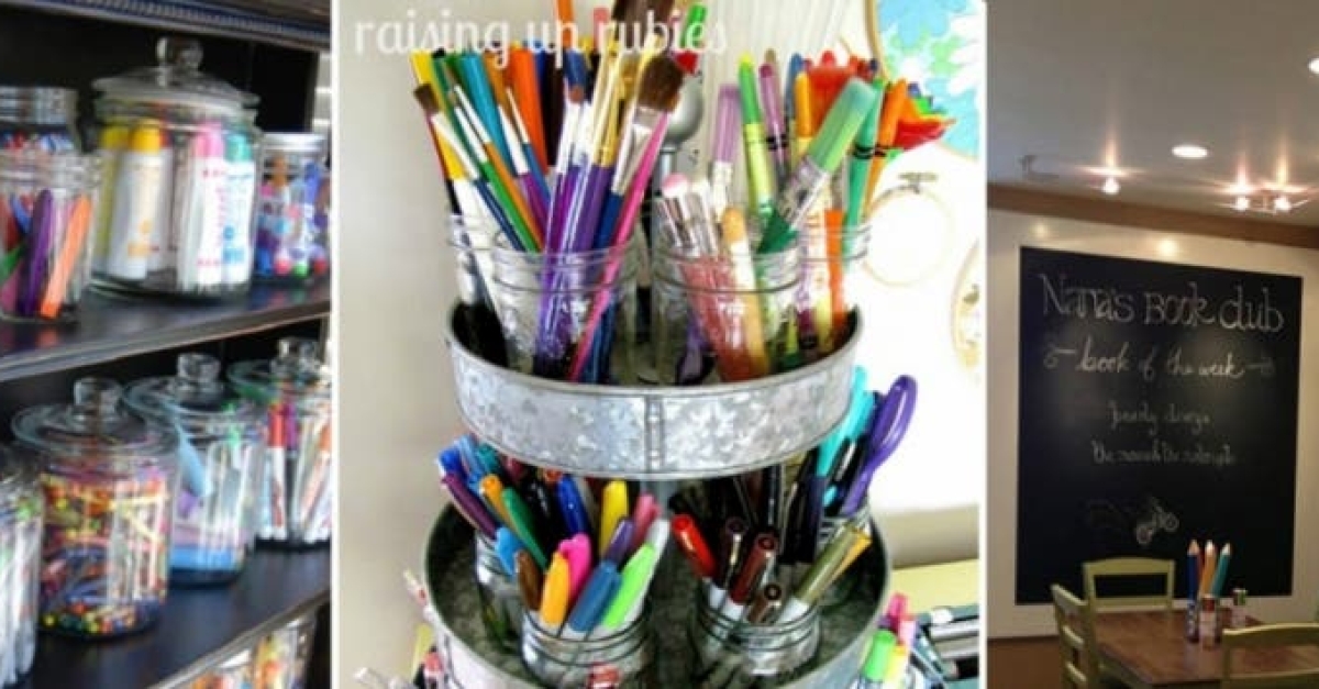 15 tips for setting up a little crafts area for your kids!