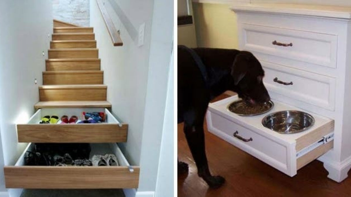 7 little tricks to neatly hide/store items that are unsightly but ...