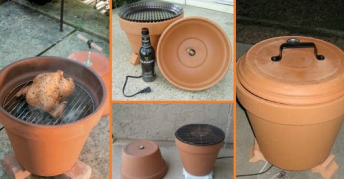 A grill you can make from a clay pot! An easy trick that will make you ...