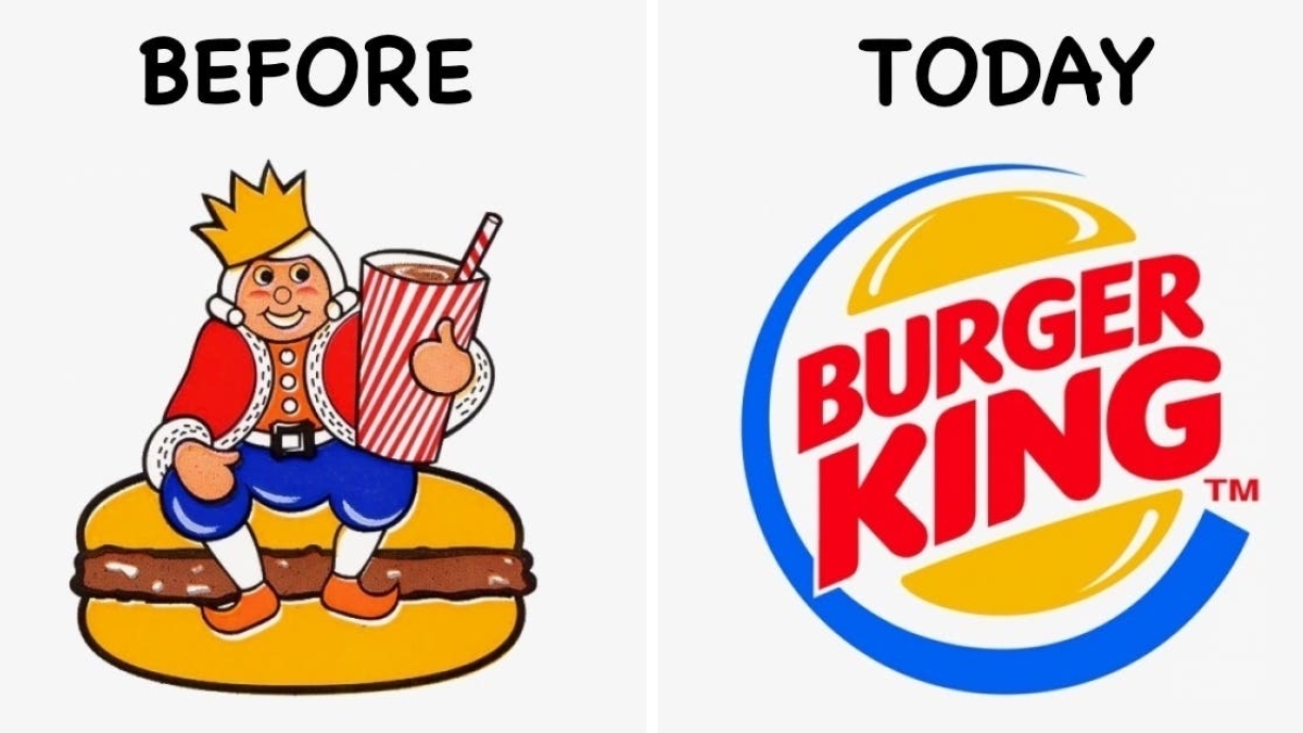 14 logos of famous brands from before and today
