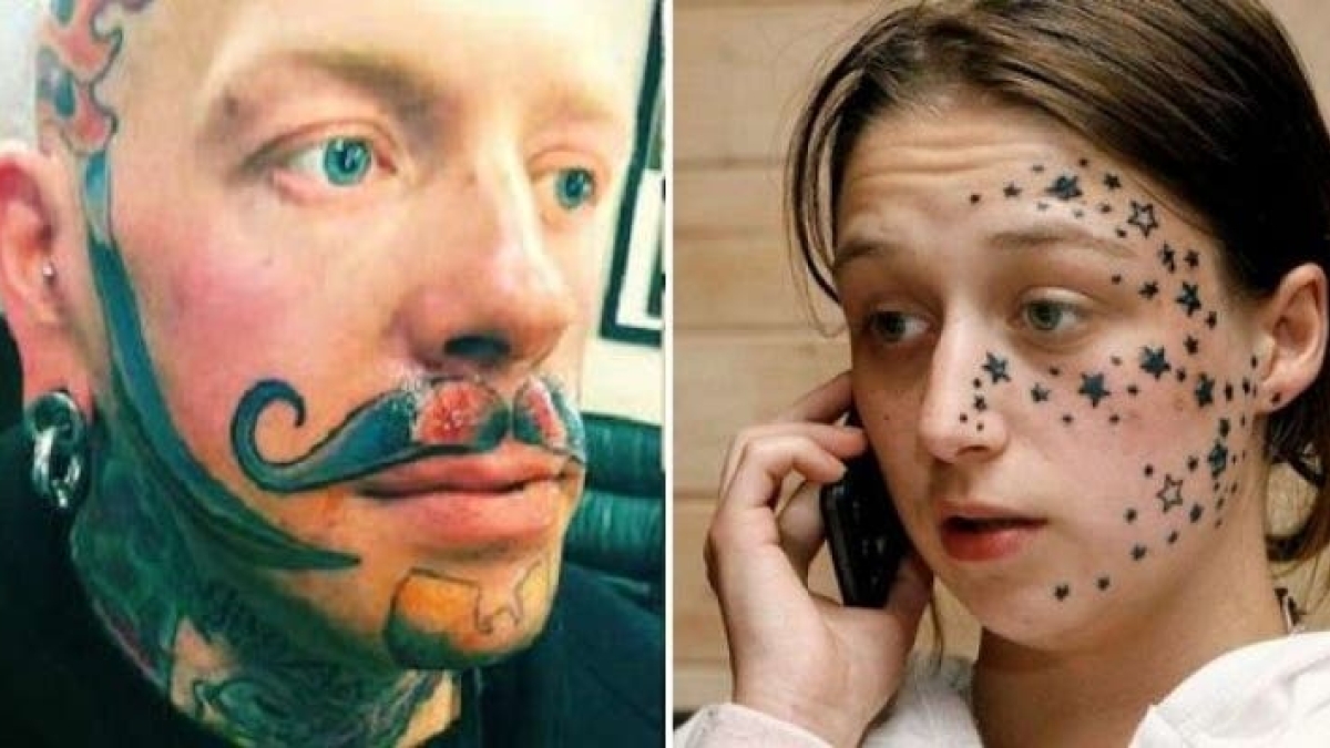 17 face tattoo fails