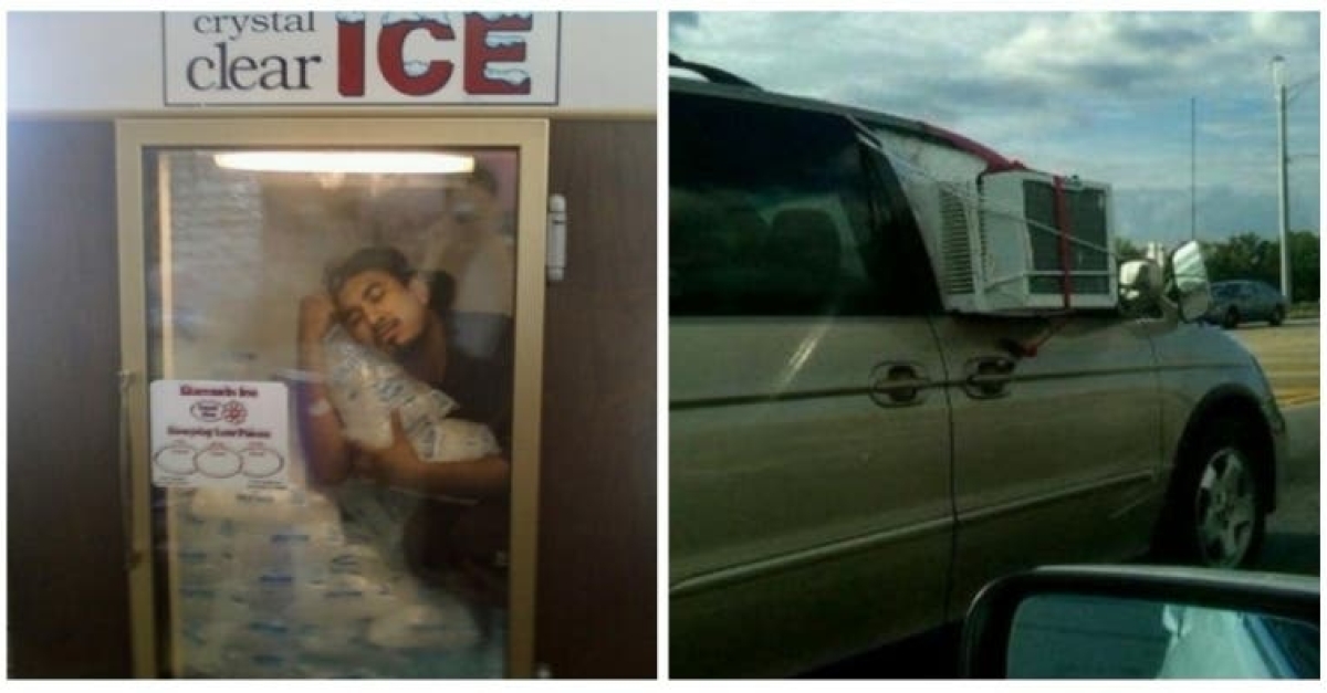 20 hilarious photos of people dealing with cold spells and heatwaves