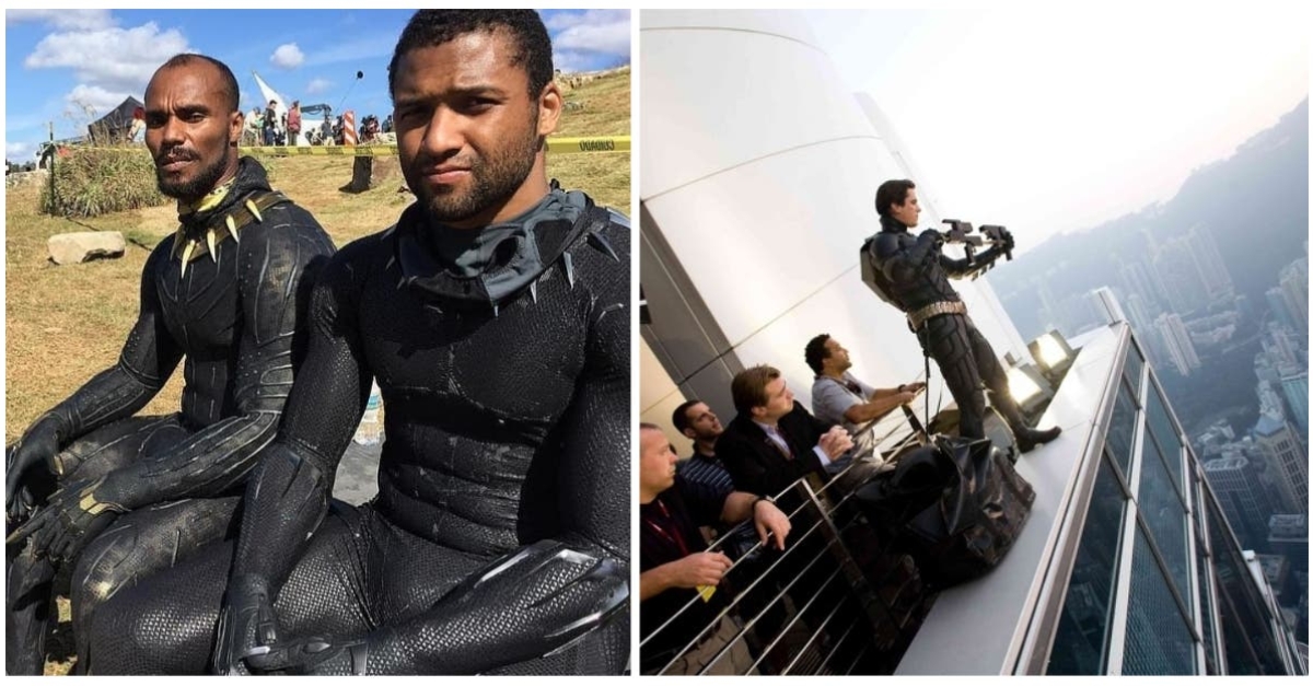 16 behind-the-scenes photos from major blockbuster movies