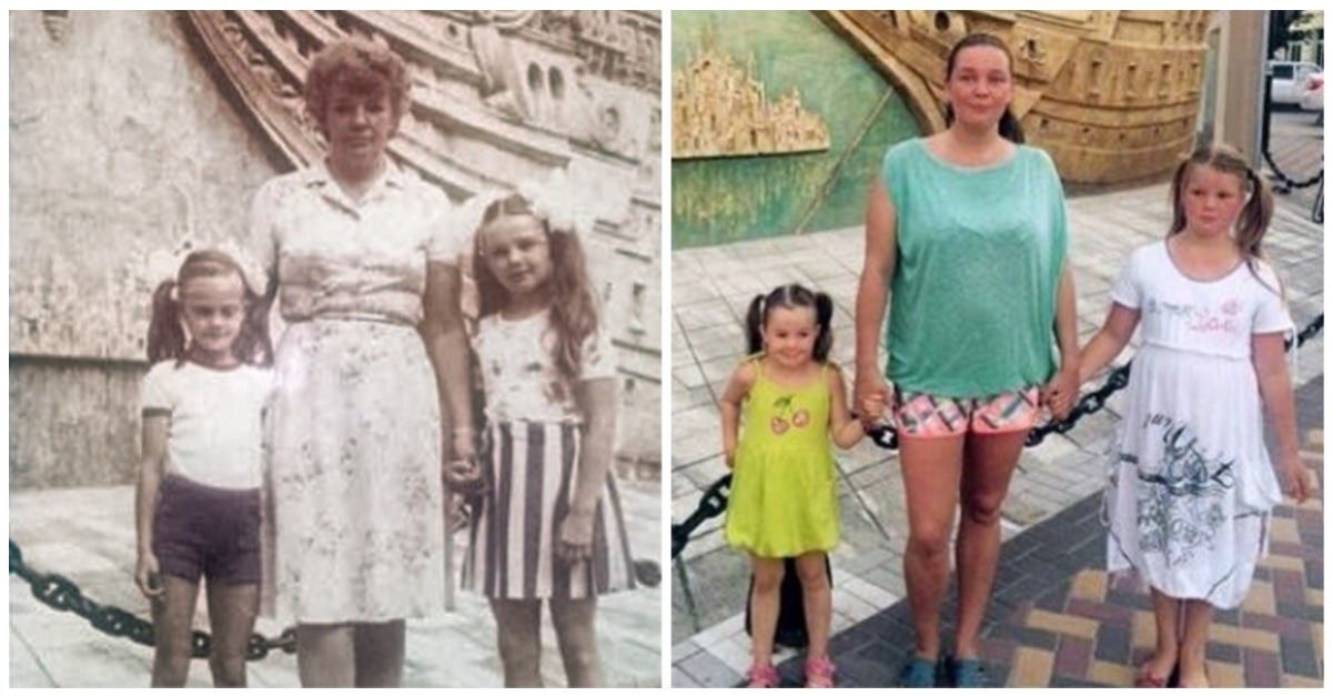 24 photos showing the passage of time